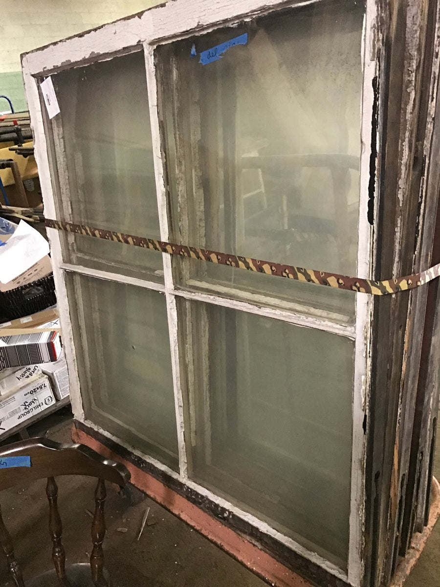 Salvaged Wood Frame Window 44" x 48" x 1 3/4" – Rebuilders Xchange