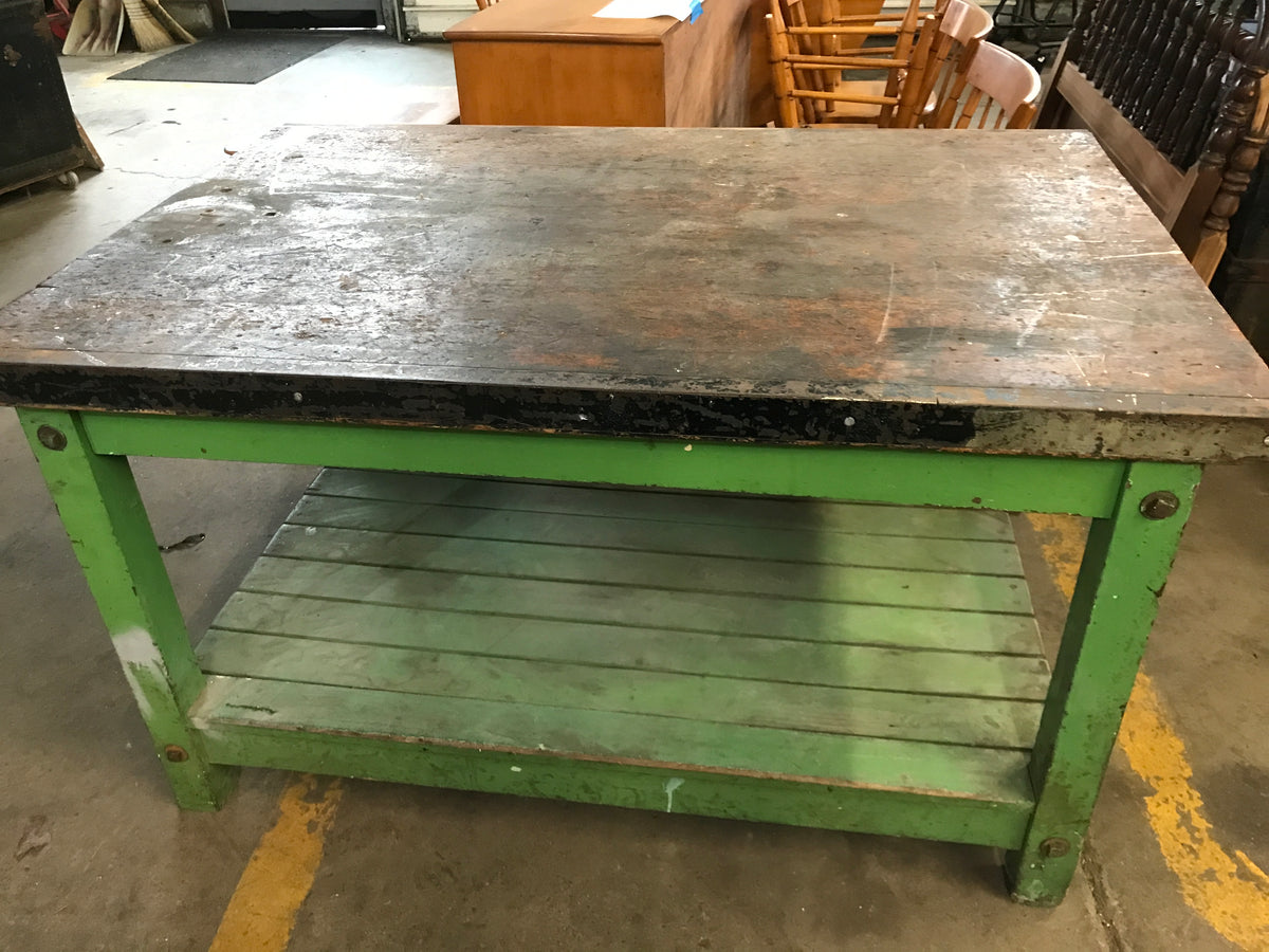 Butcher block work table – Rebuilders Xchange