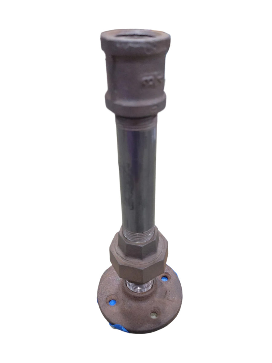 Industrial Pipe Support Riser with Floor Flange – 9 ⅛ T x 3 ⅝ D ...